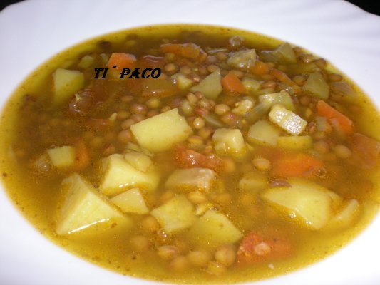 LAS RECETAS DEL TI` PACO: POTAJE DE LENTEJAS