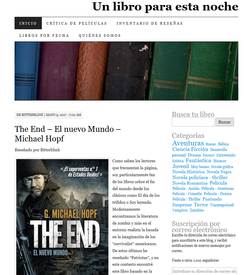 Ones de llibres: de maig 2017