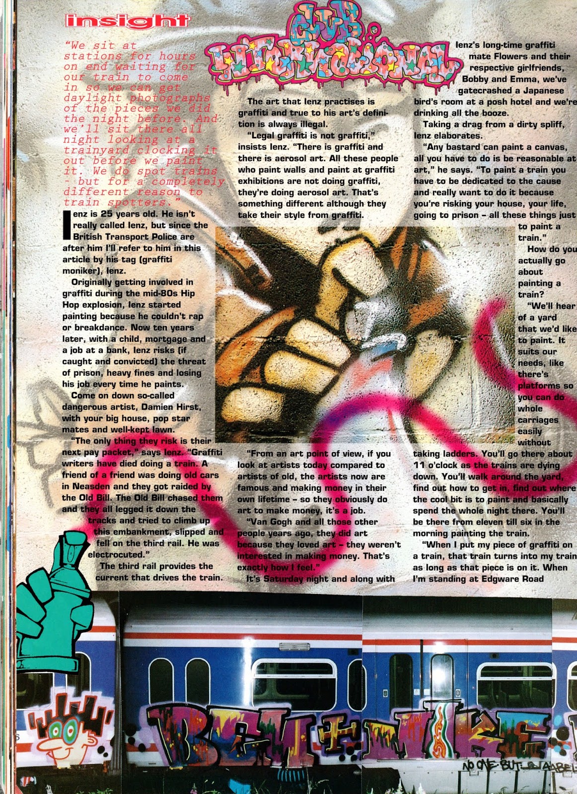 Ageing B-Boys Unite!: Interview with LENZ - Club International Mag 1995