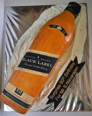 Izah's Kitchen: Johnny Walker Black Label cake