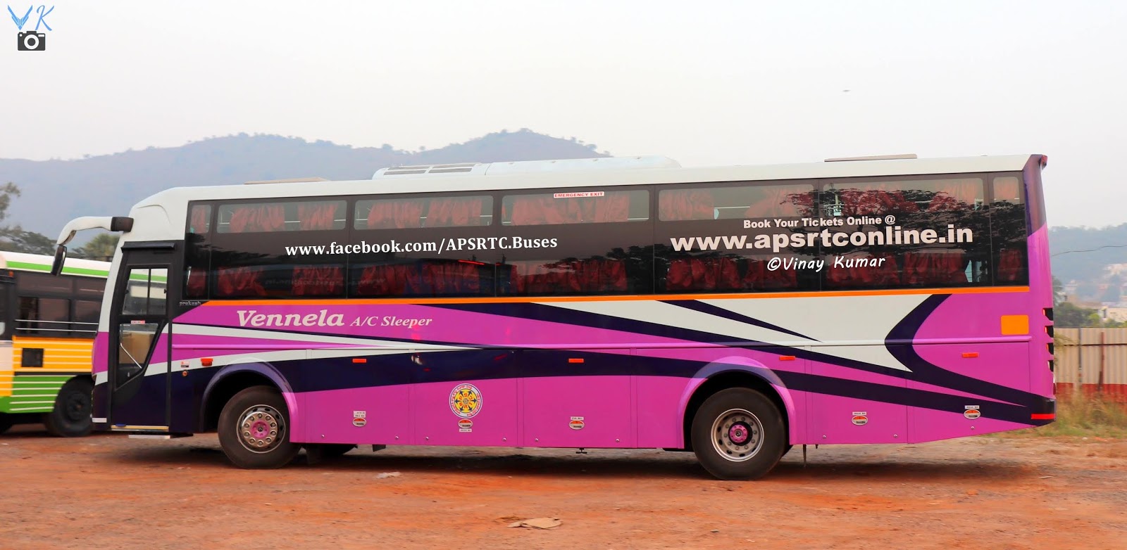 APSRTC NEW VENNELA AC SLEEPER BHARAT BENZ BUS