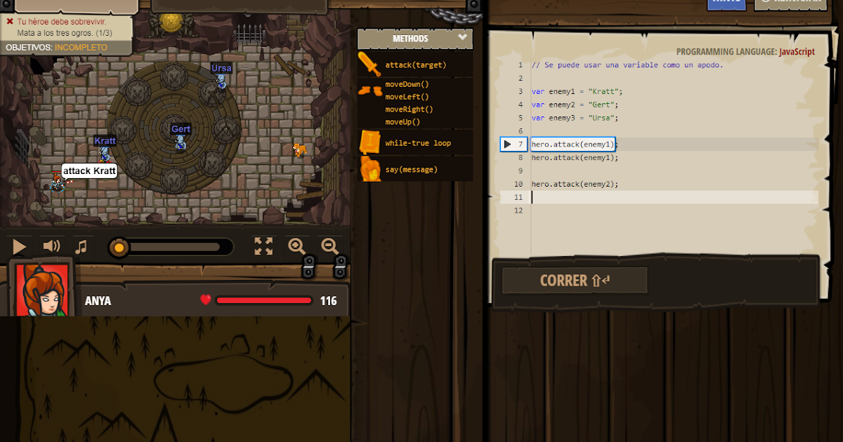 TIC 2017/2018: Programación || CodeCombat