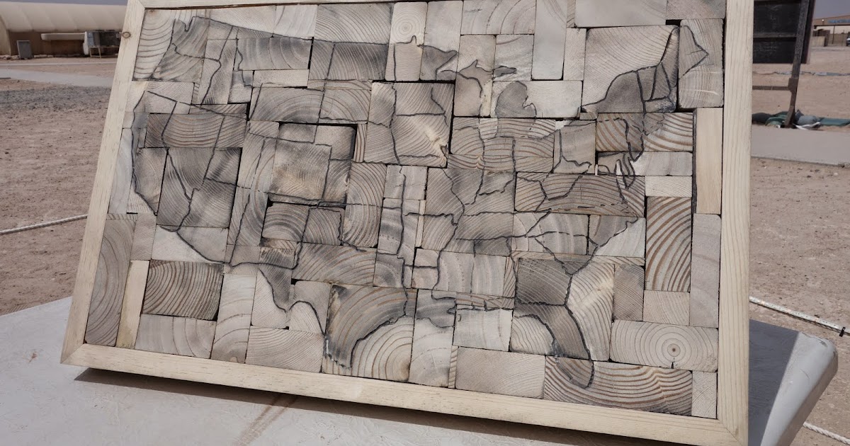 The Invention Factory: Scrap Wood America Map