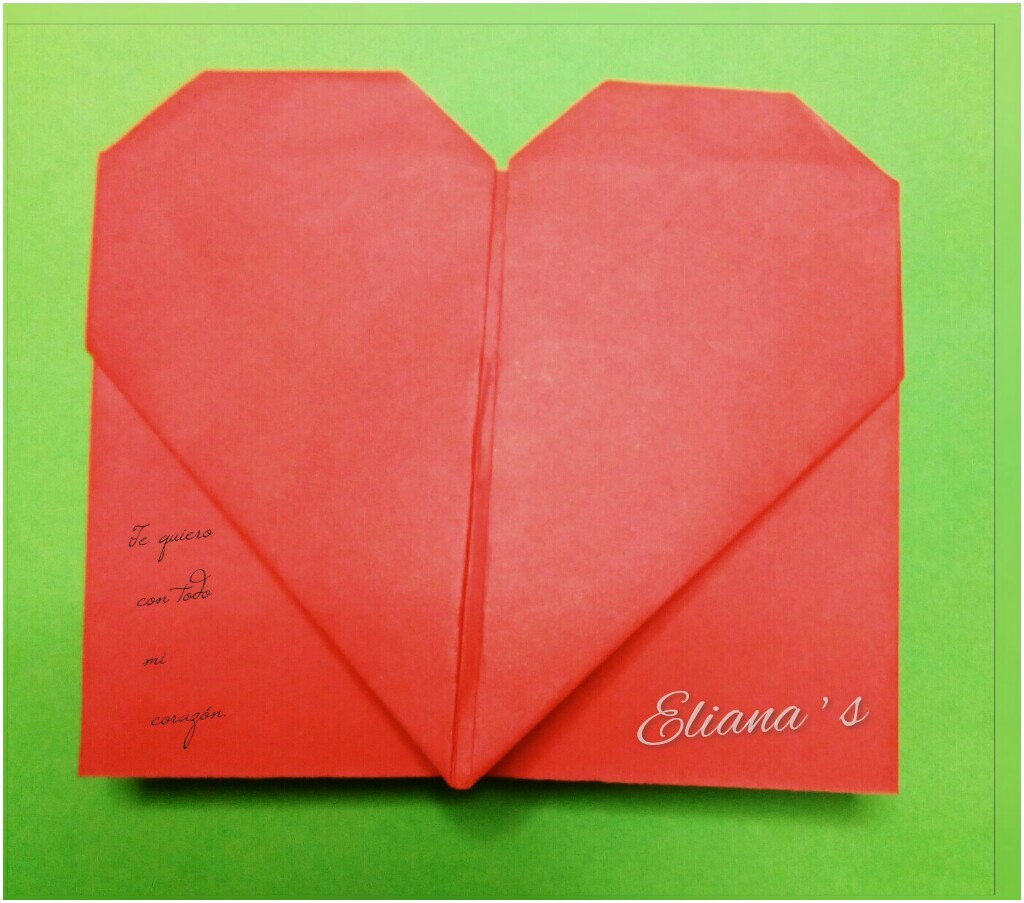 el blog de Aureliana: Corazón marcapáginas de Papiroflexia