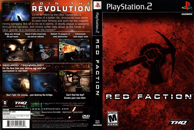 Red Faction - PS2 - Game Cheats