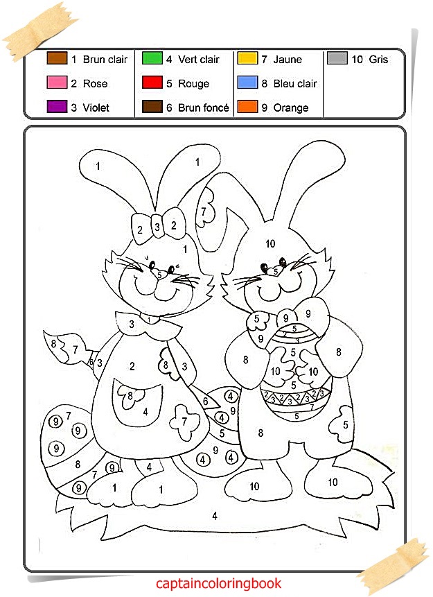 Coloring Book: COLOR BY NUMBER Free Coloring Pages