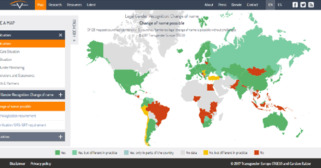 Maps Mania: Transgender Laws and Persecution