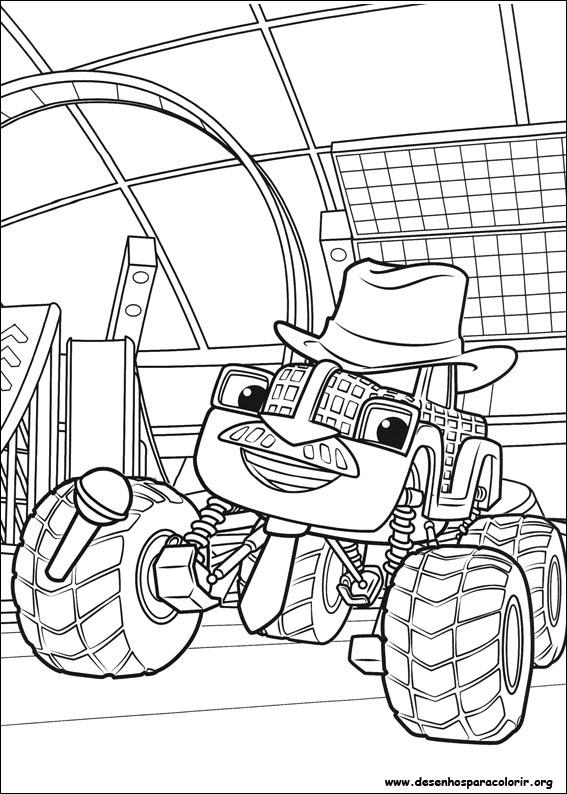 Blaze e as Monster Machines para colorir