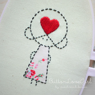 patch.stitch.button: Doodle Stitches II : Button Love... girl