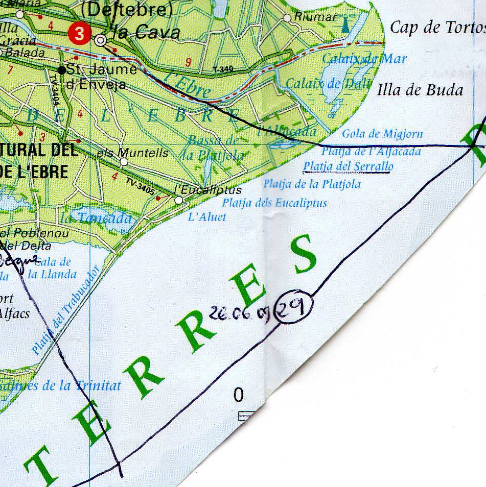 viajedejavi.Levante: Etapa 29 (207) Poble Nou del Delta-Deltebre