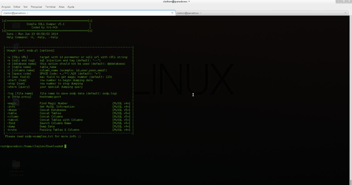 Ferramenta Simple SQLi Dumper v5.1 - Tool | Google INURL - Brasil