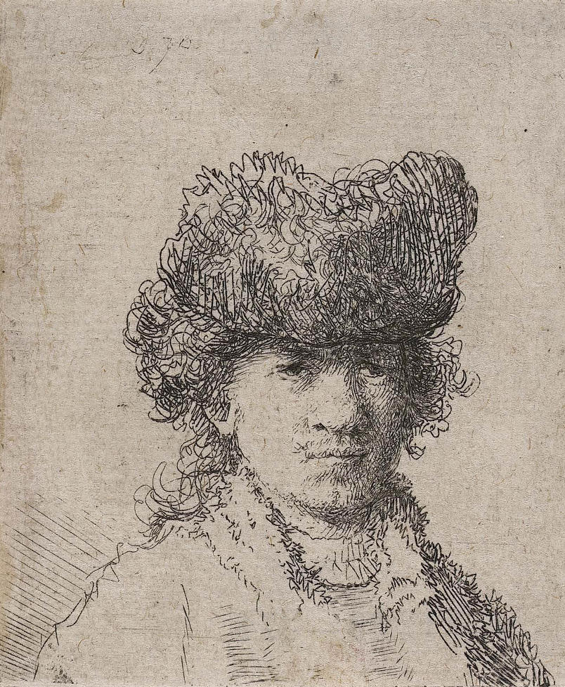 Rembrandt | Portraits / Self-portraits | Drawing | Tutt'Art@ | Masterpieces