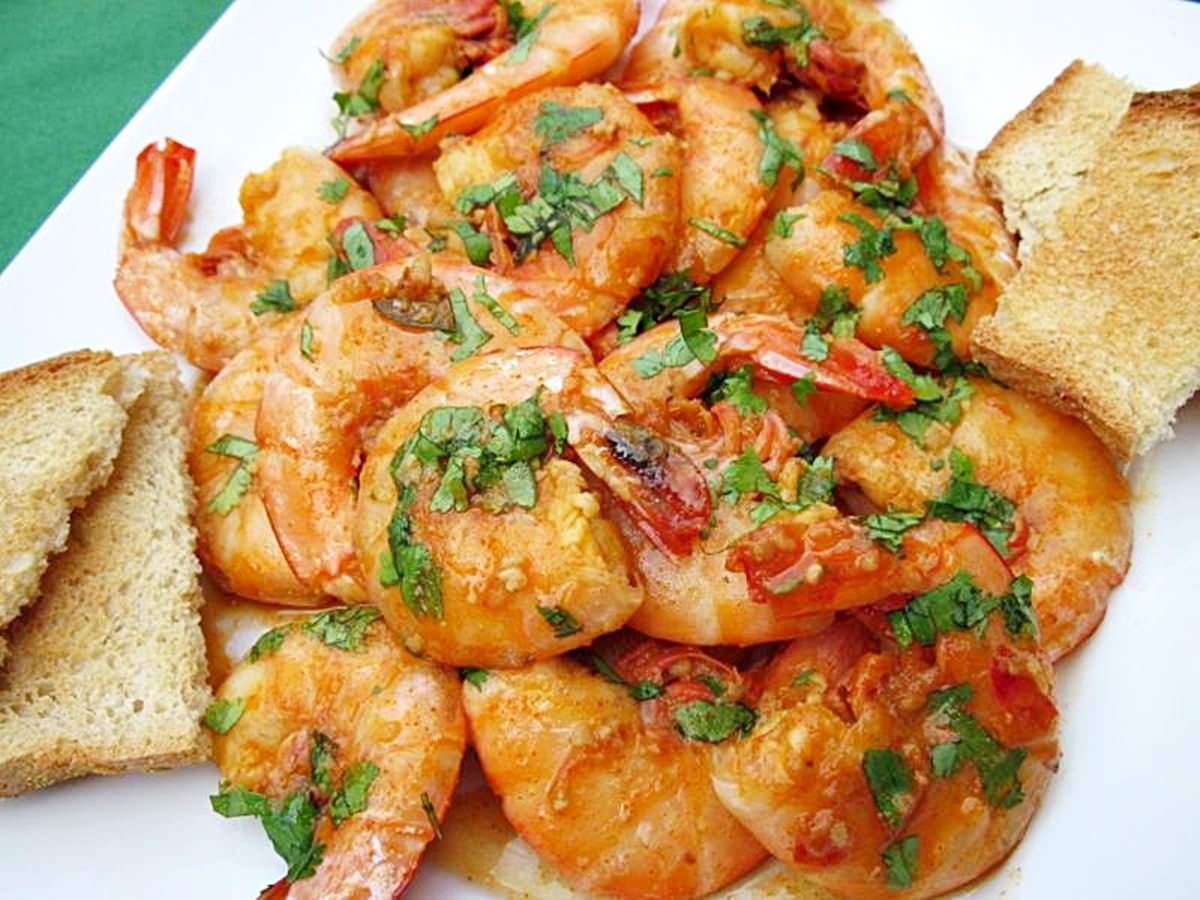 Gambas al Ajillo - Shrimp al Ajillo - Receitas e Sabores do Mundo