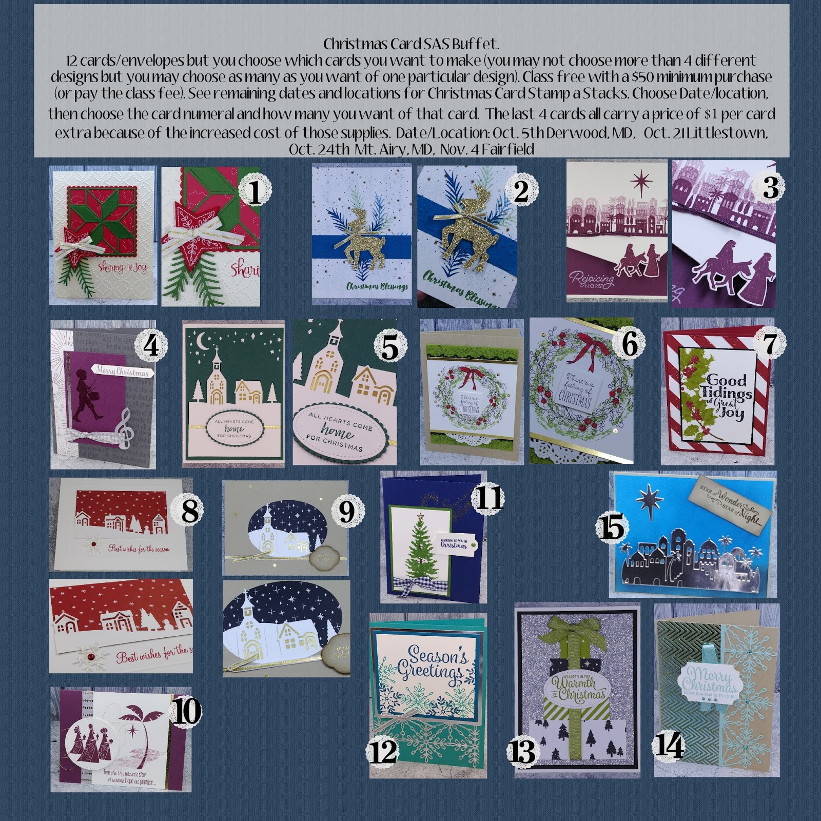 StampTheLove: Christmas Stamp a Stack Buffet Style