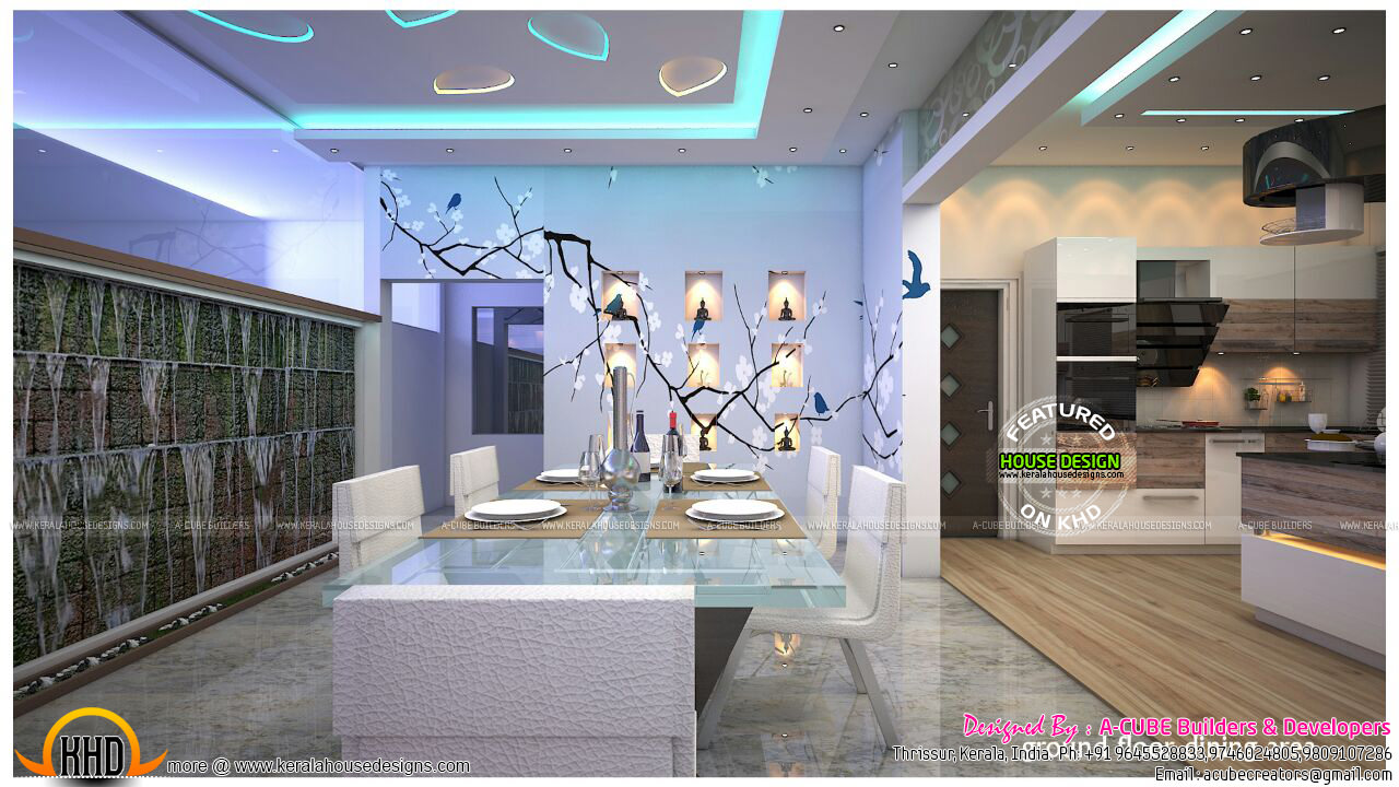 2027 sq-ft curved roof mix modern home - Kerala Home Design and Floor ...