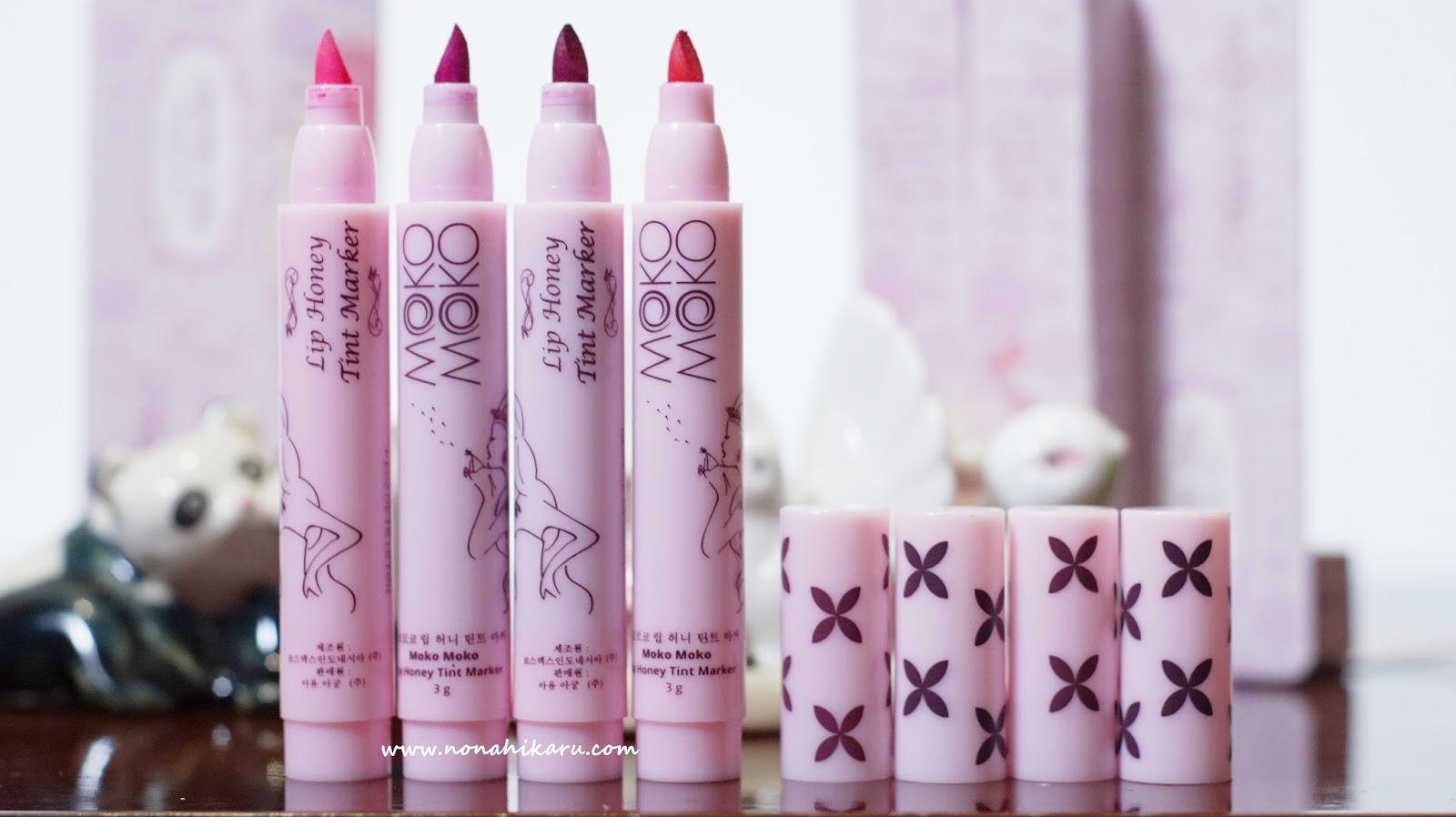 REVIEW : MOKO-MOKO LIP HONEY TINT MARKER (ALL SHADE) - Beauty & Travelling