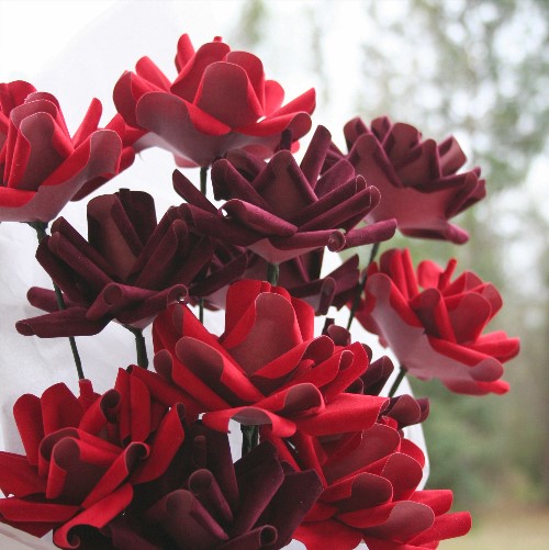 The Rainforest Garden: Handcrafted Velvet Paper Roses