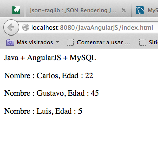 Java + AngularJS + MySQL - Conectar MySQL con AngularJS usando Java