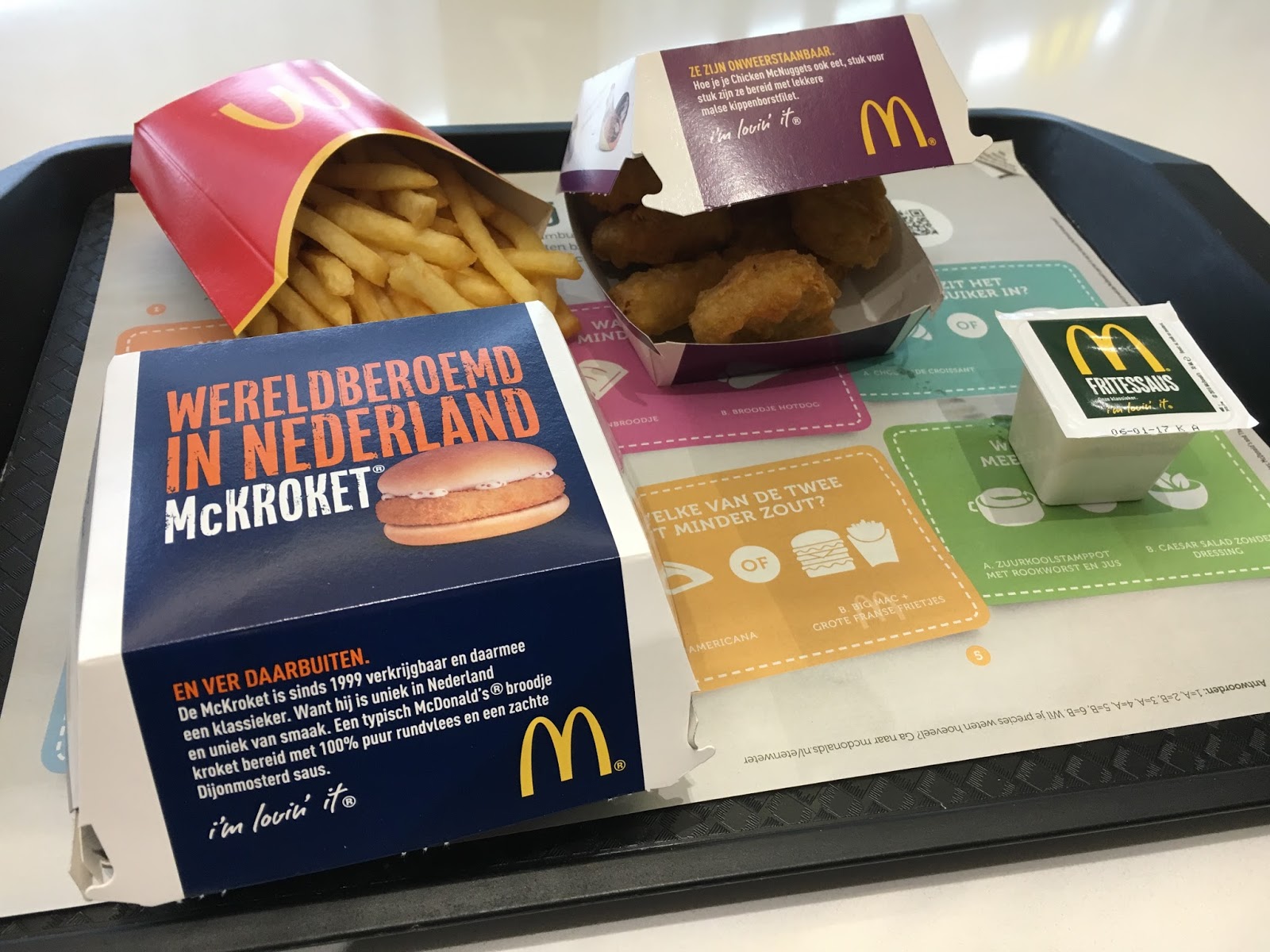 McKroket at McDonalds Fast Food - Netherlands - Travel is my favorite Sport