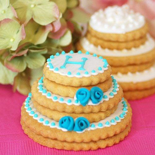 Personalized Stacked Wedding Cookie Cake - Unxia