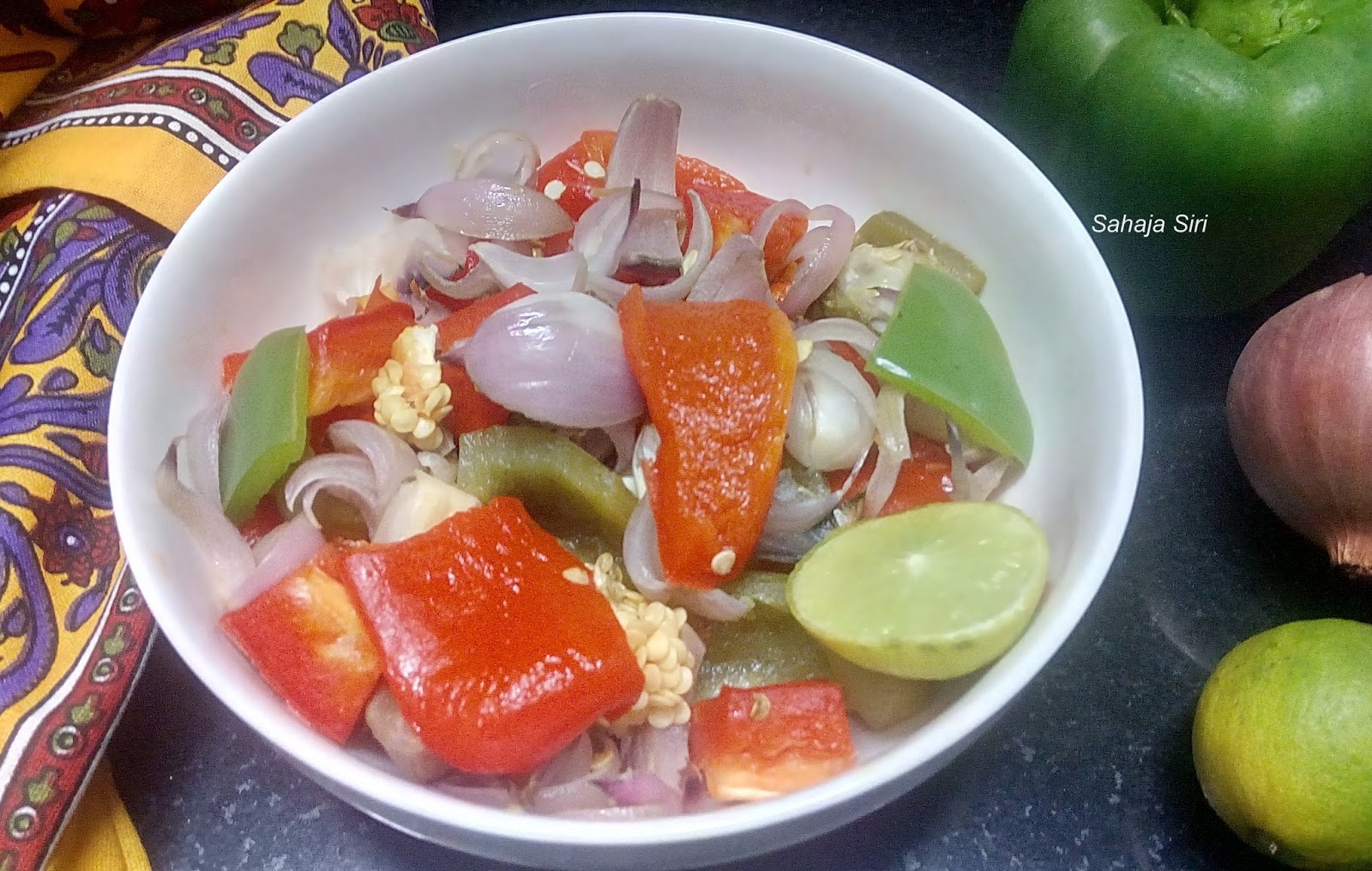 Baked Capsicum Salad