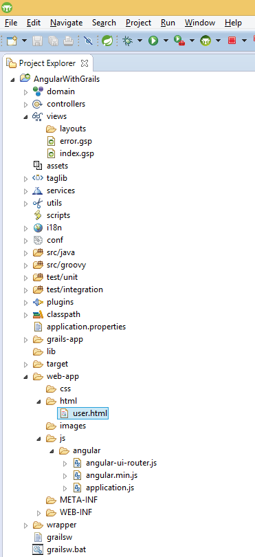 Angular and Grails Integration Part 1
