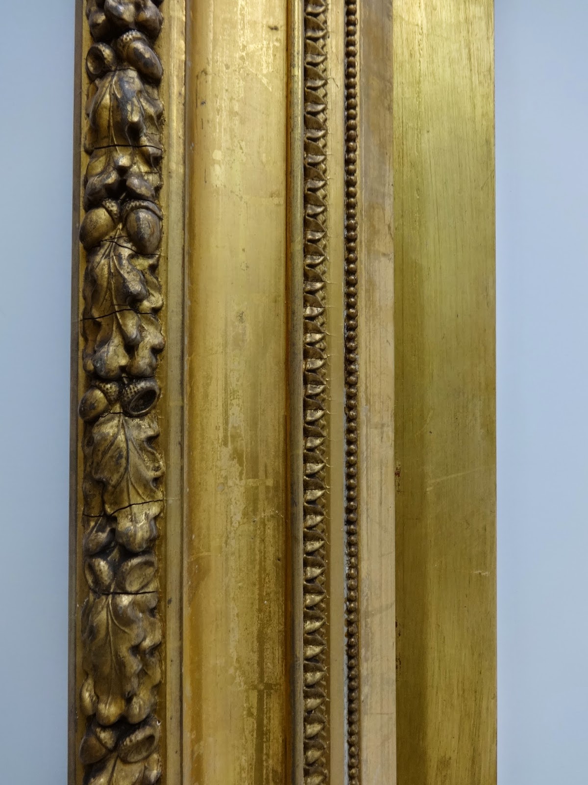 Antique Frame Sale: Victorian Landscape Frame with Oak Leaves and Acorns