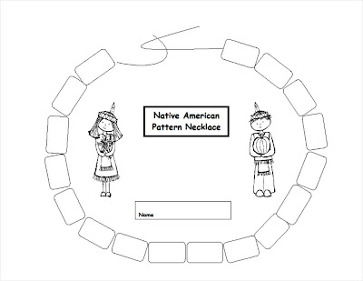 My Kindergarten Kids: Native American Pattern Necklaces and a Math ...