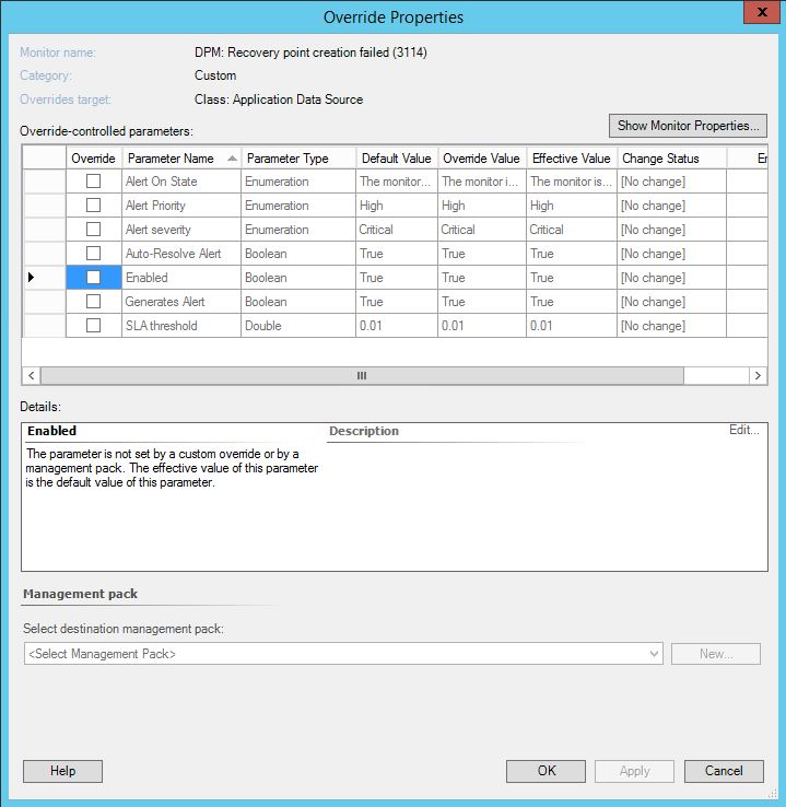 Creating Overrides in SCOM