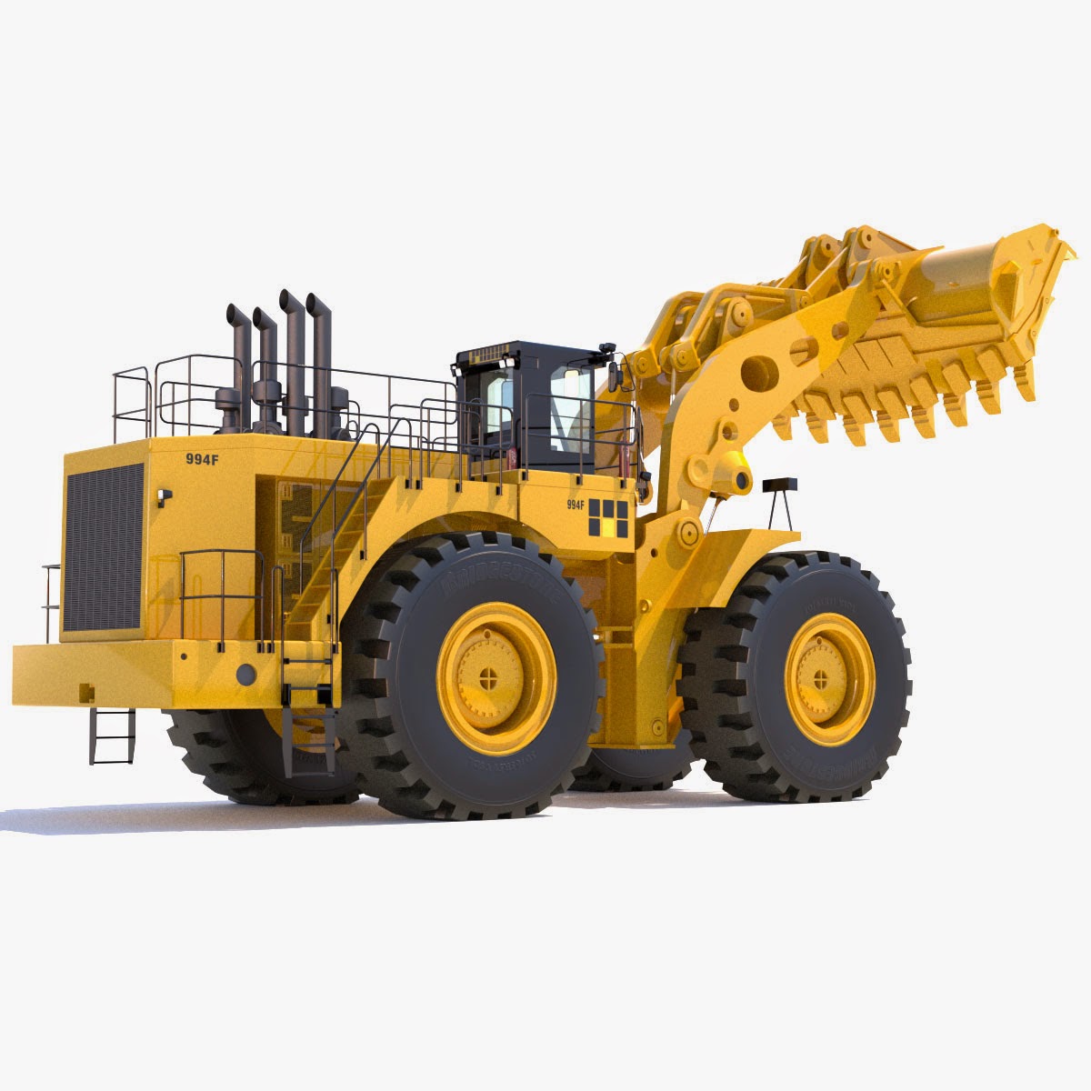 3D Custom Modelling: 3D Model Wheel Loader Caterpillar 994F