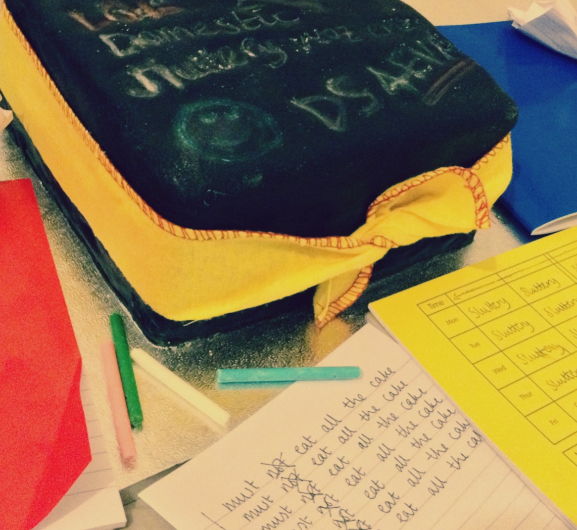 Domestic Sluttery: Baking For Beginners: Blackboard Cake