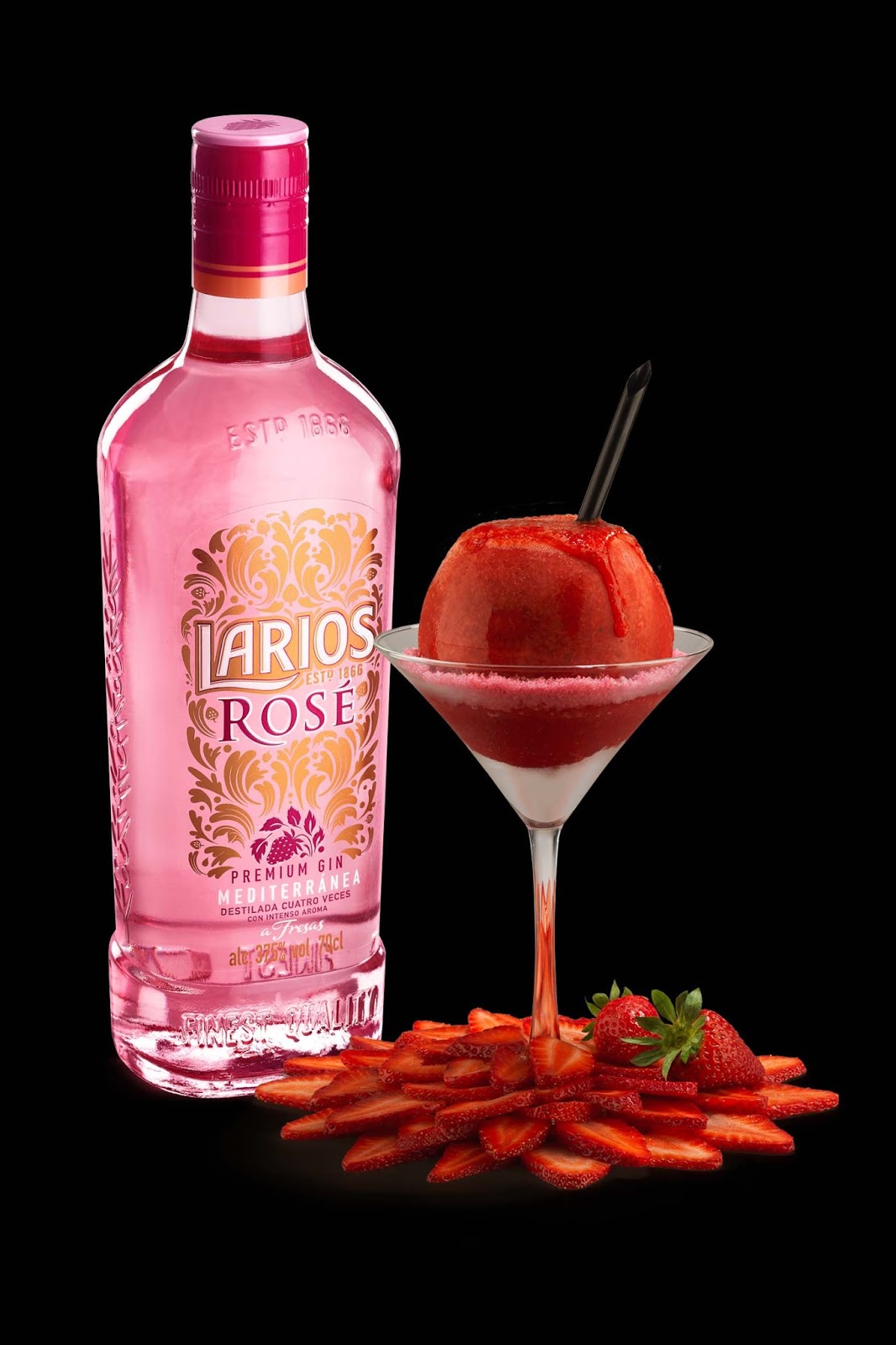4 cocteles con Ginebra Larios Rosé