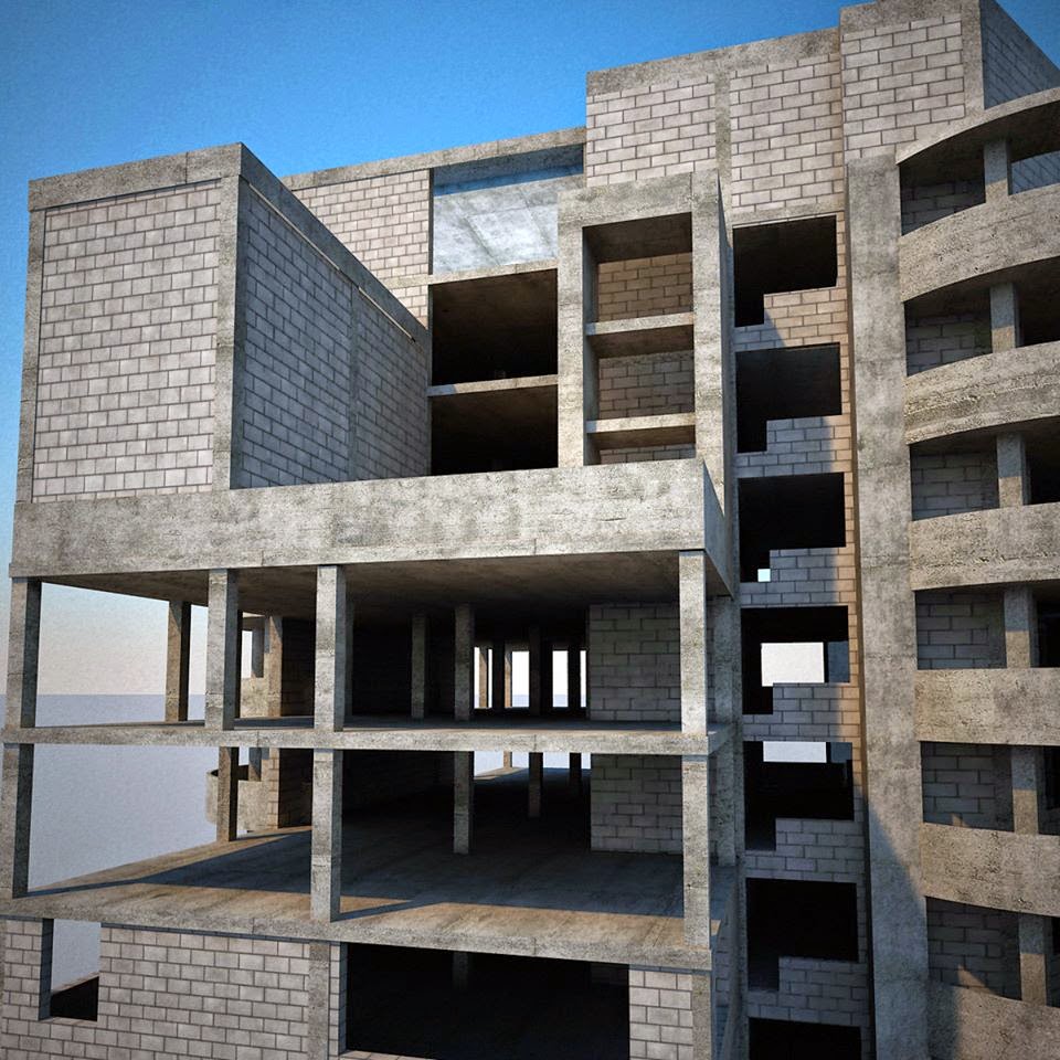 Conception d'un bâtiment par 3D Max ~ Engineering et Architecture