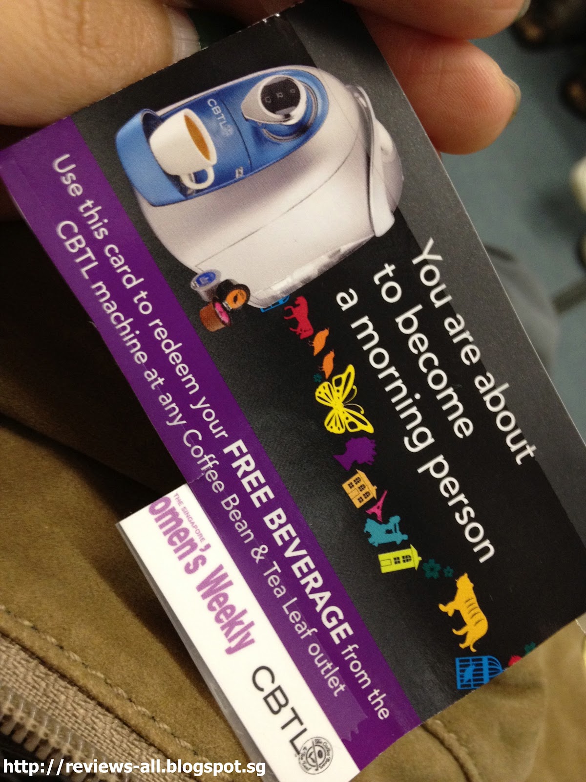 We'll Tell You - A&W Couple's Blog: CBTL Machine