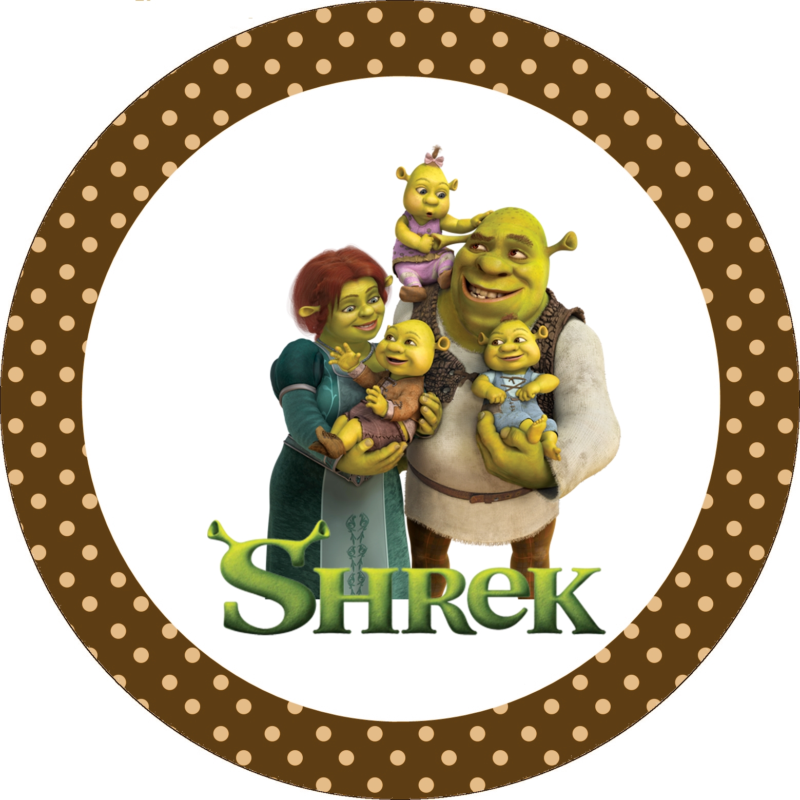 Topper / Tag Shrek para Imprimir