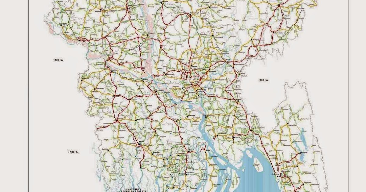 Road & Highway Department (RHD) Road Network in Bangladesh