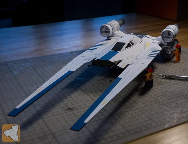 Bibi Leitura : PaperCraft Star Wars U - Wing....