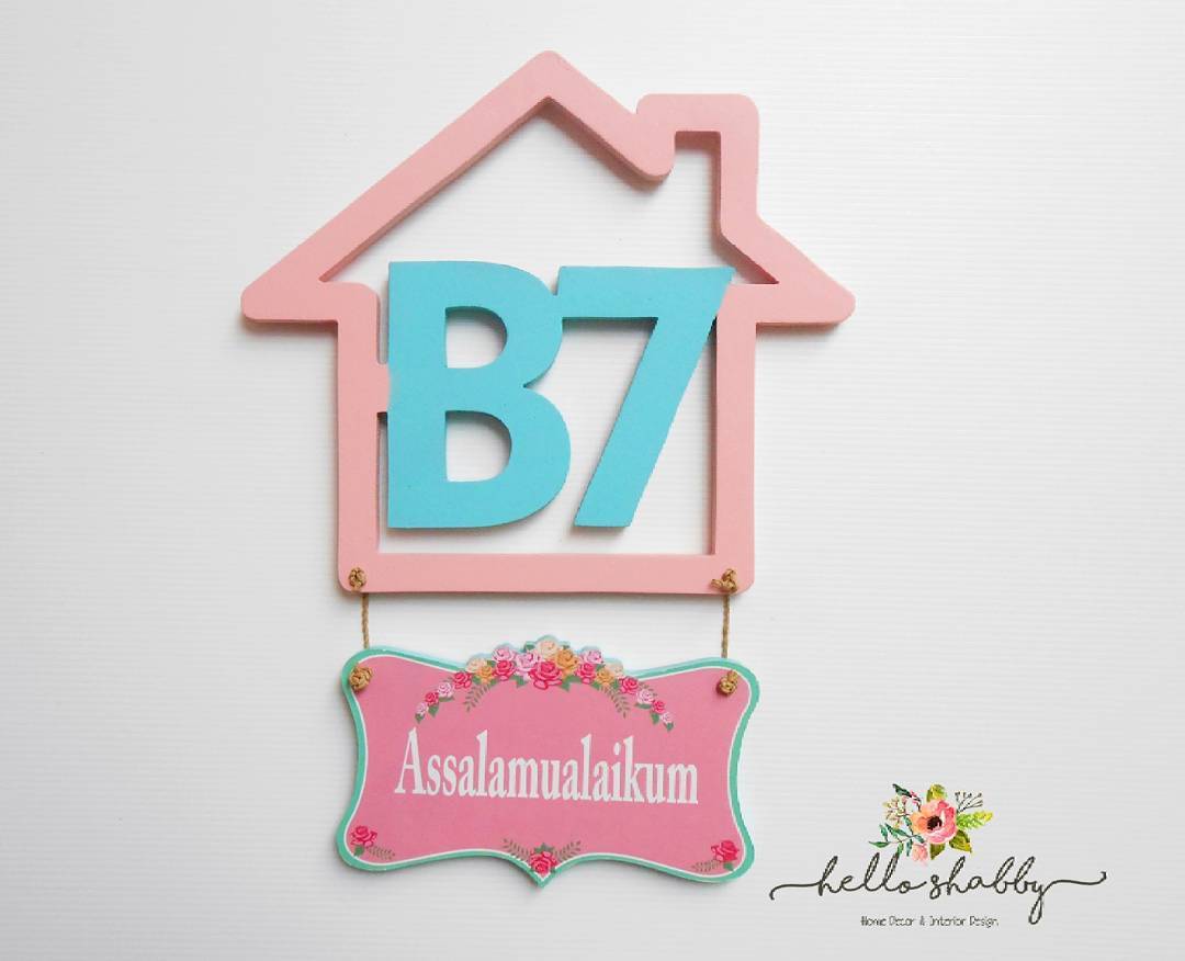Custom Papan Alamat Rumah Unik dan Shabby Chic ~ HelloShabby.com ...