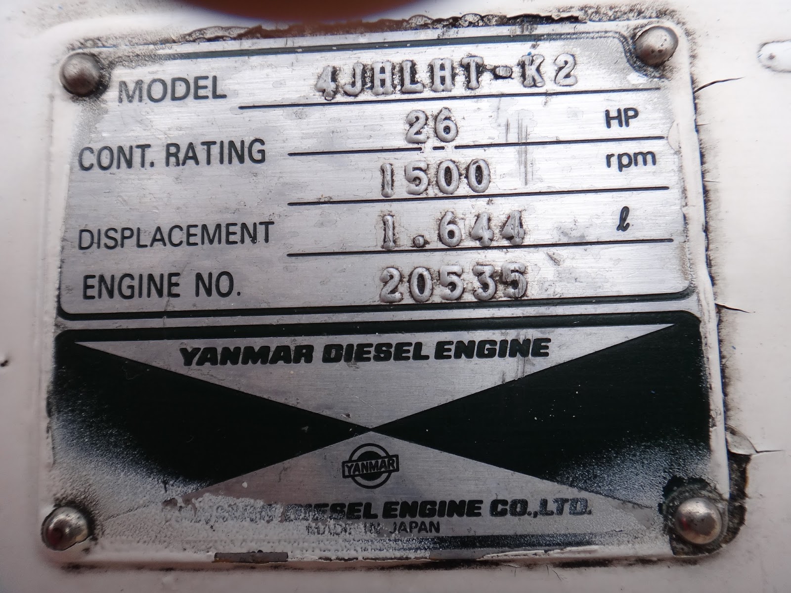 The Official Minney's Yacht Surplus Blog: YANMAR 4 Cylinder diesel ...