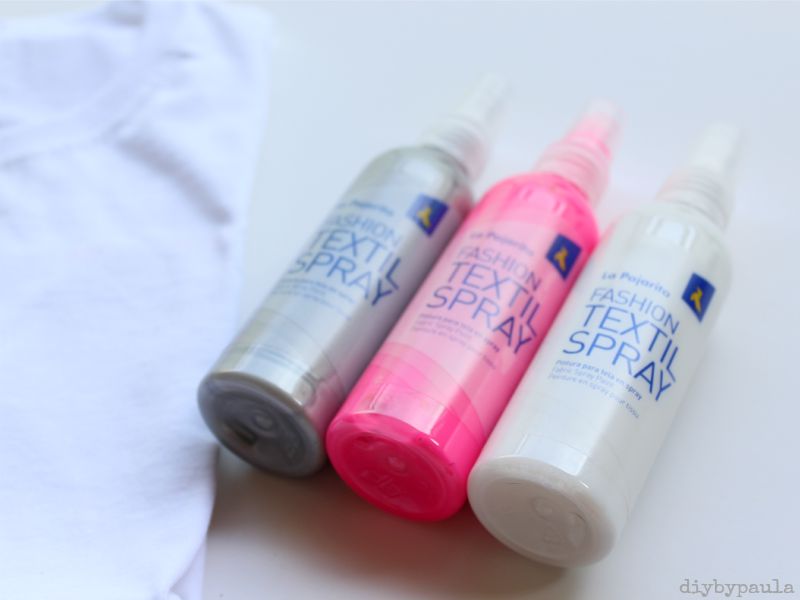 Diy by Paula: Camisetas customizadas con spray para tela*