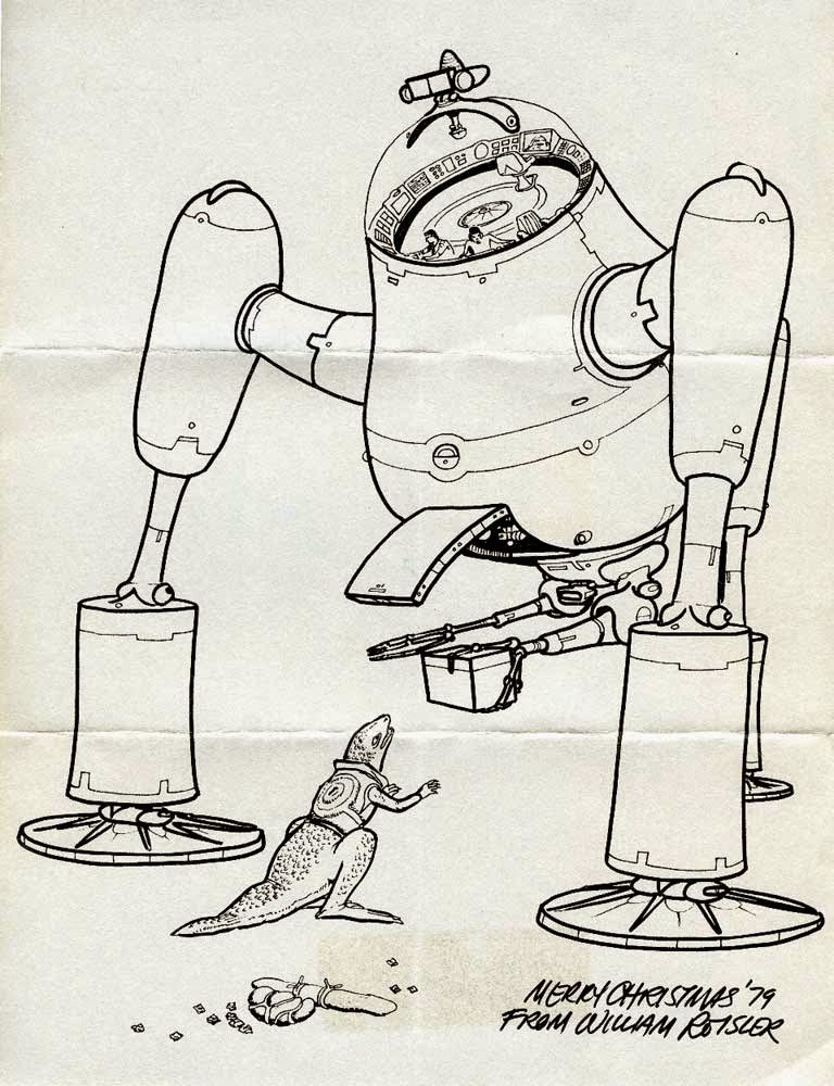 William "Bill" Rotsler: A Celebration : Bill's 1979 Christmas Card