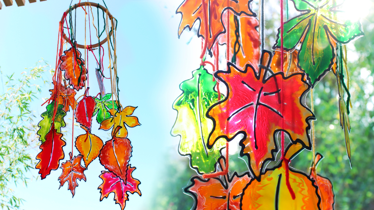 Mark Montano: Faux Stained Glass Leaf Mobile