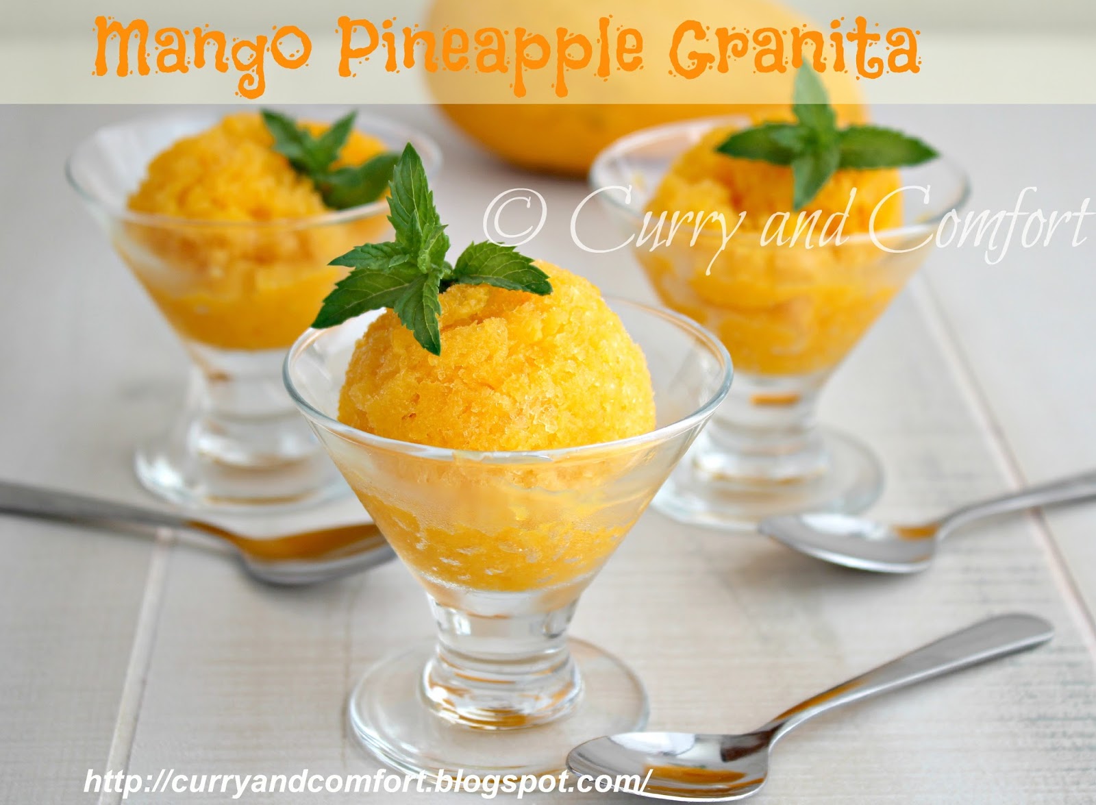Kitchen Simmer: Mango Pineapple Granita