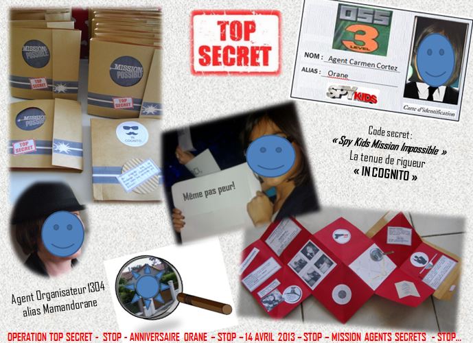 Do It (Scrap') Yourself! By Caty: L'anniversaire d'Orane thème Agent ...