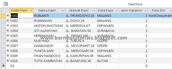 Cara Membuat Query Jenis Query Design Secara Sederhana dan Mudah - Borneotutorials.blogspot.com