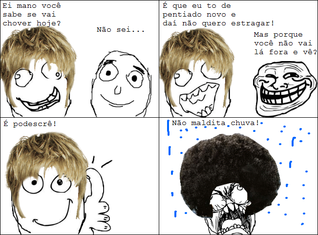 Trollando um cabelo... - Rosto Do Troll
