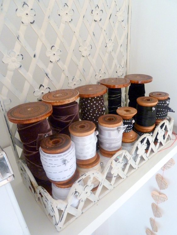 Stylish Settings: Vintage Style Ribbon Spools