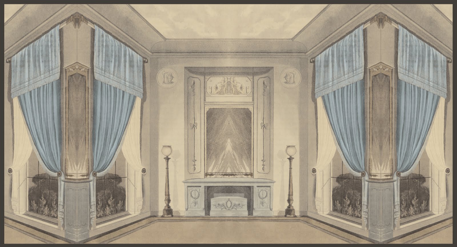 ~ My Fanciful Muse ~: Create a Room - Regency era image - Ackermann's ...