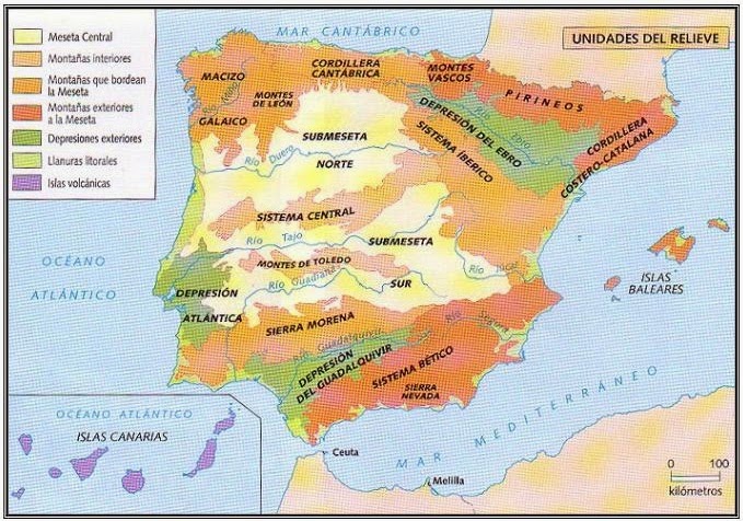 DISCOVERING THE WORLD: Physical geography of Spain