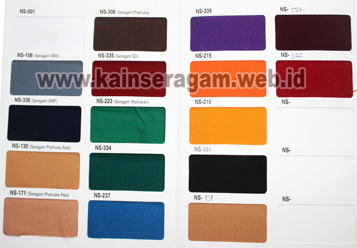 SAMPLE WARNA BAHAN PLAT - Biastex Blog